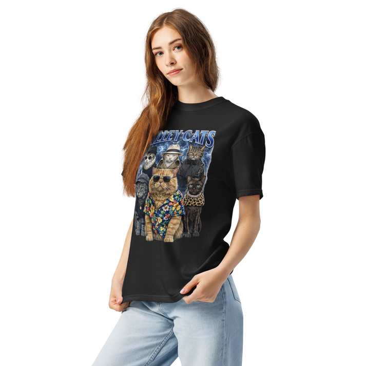 NYC Alley Cat Crew Unisex Tee (AVAILABLE IN BLACK, WHITE, ASH GRAY ...
